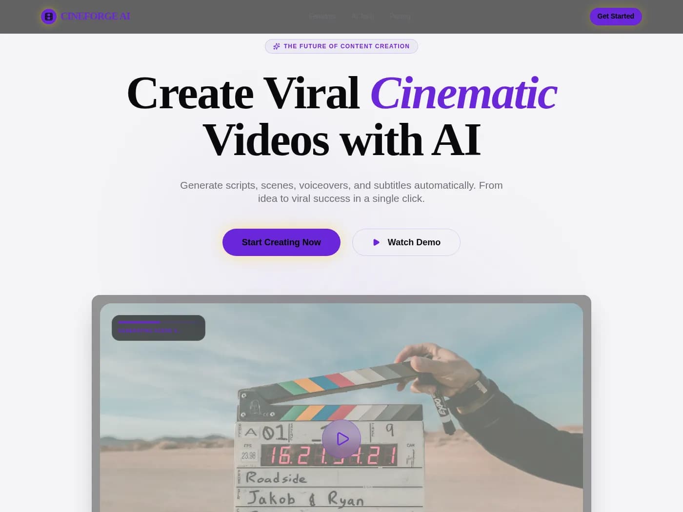 CineForge AI Creator