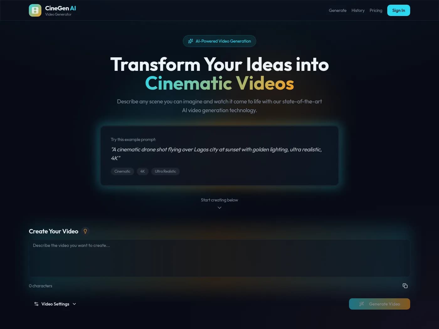 CineGen AI Studio