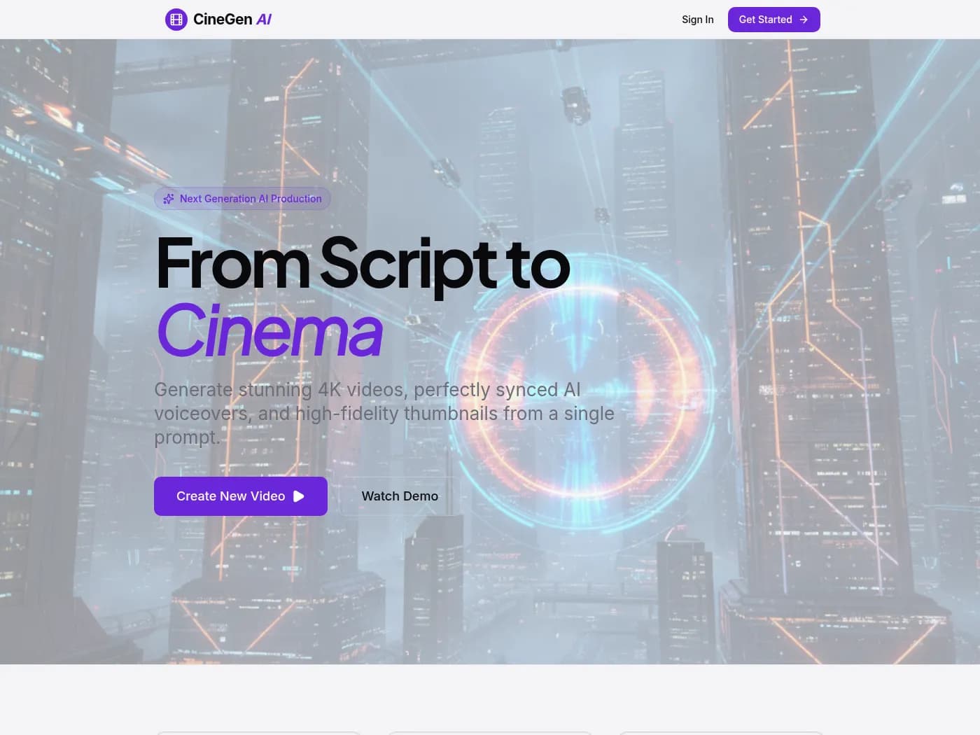 CineGen AI Studio