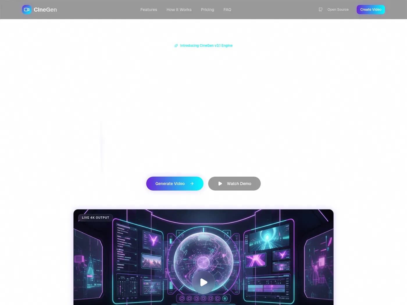 CineGen AI Video Studio