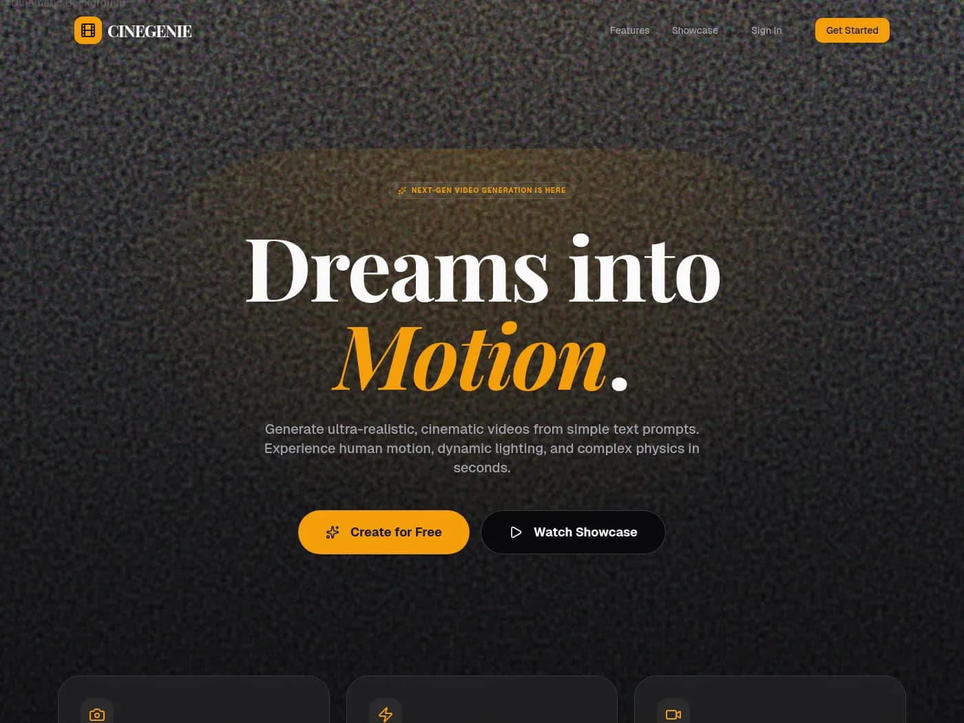 CineGenie AI Video Studio