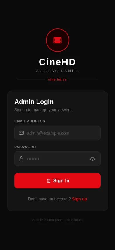 CineHD Access Panel