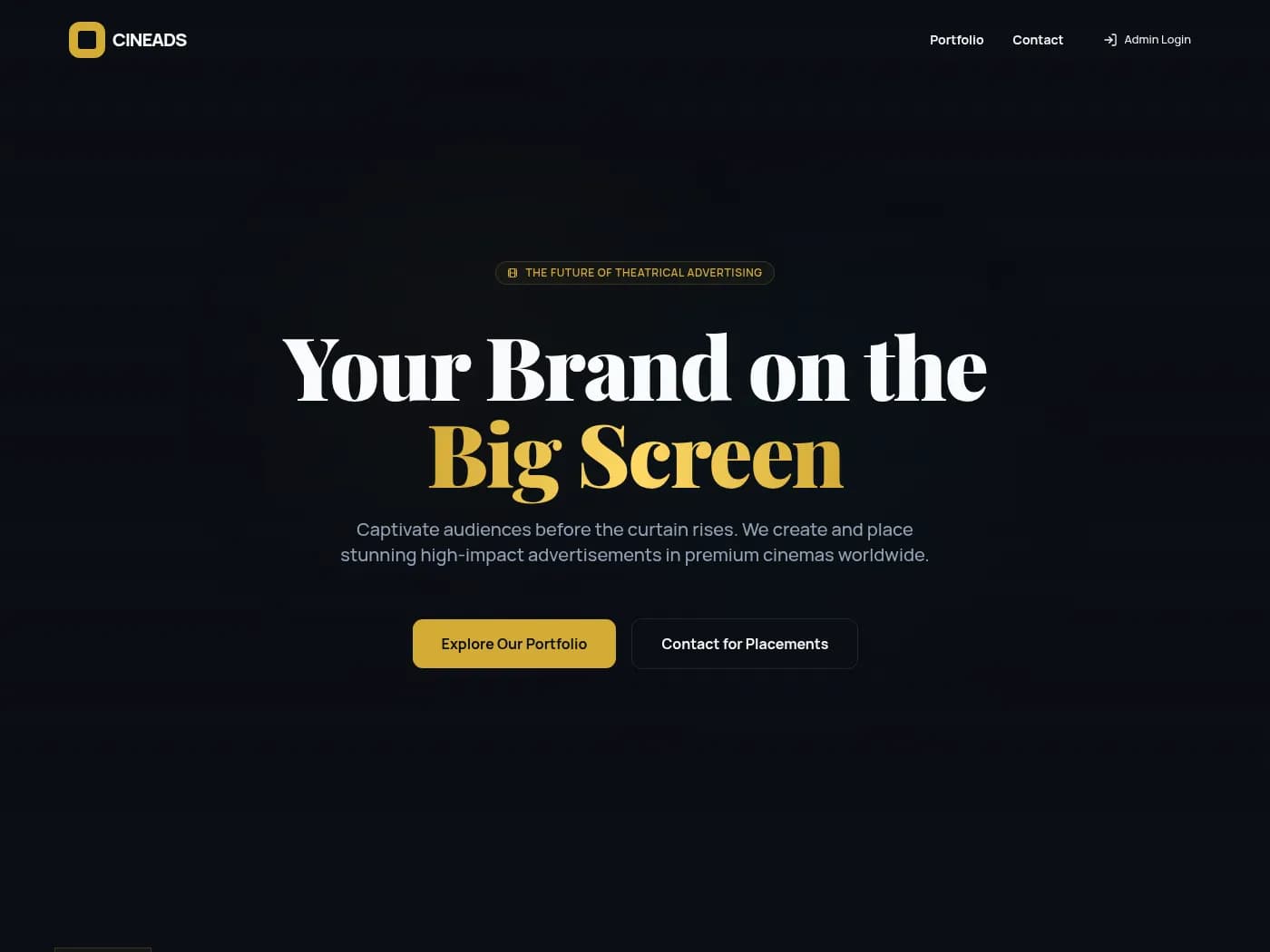 Cinema Ad Portfolio