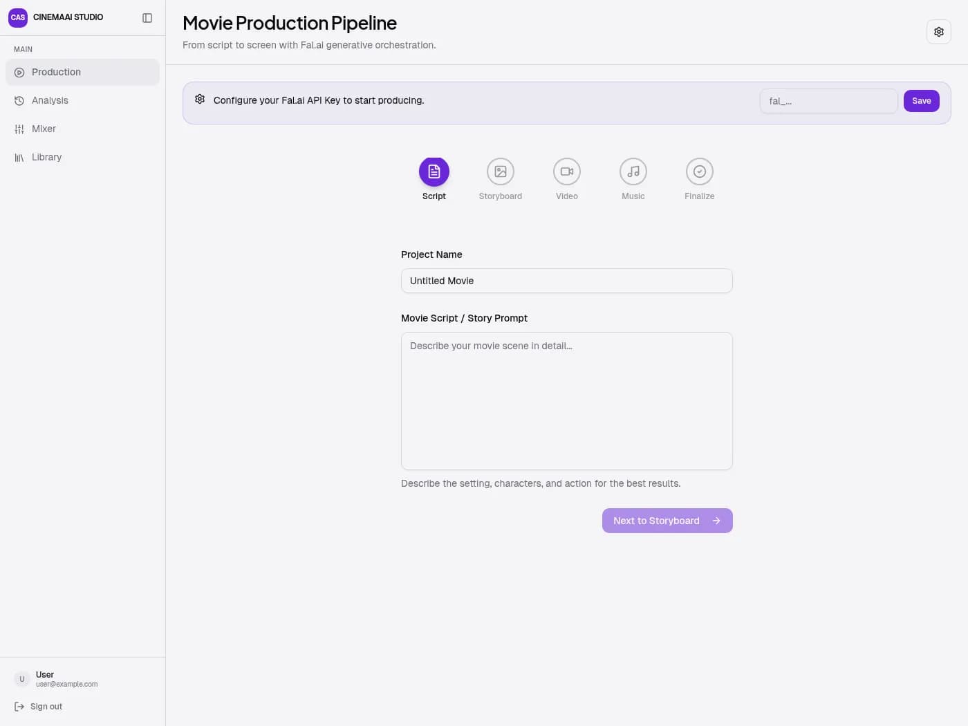 CinemaAI Studio Suite