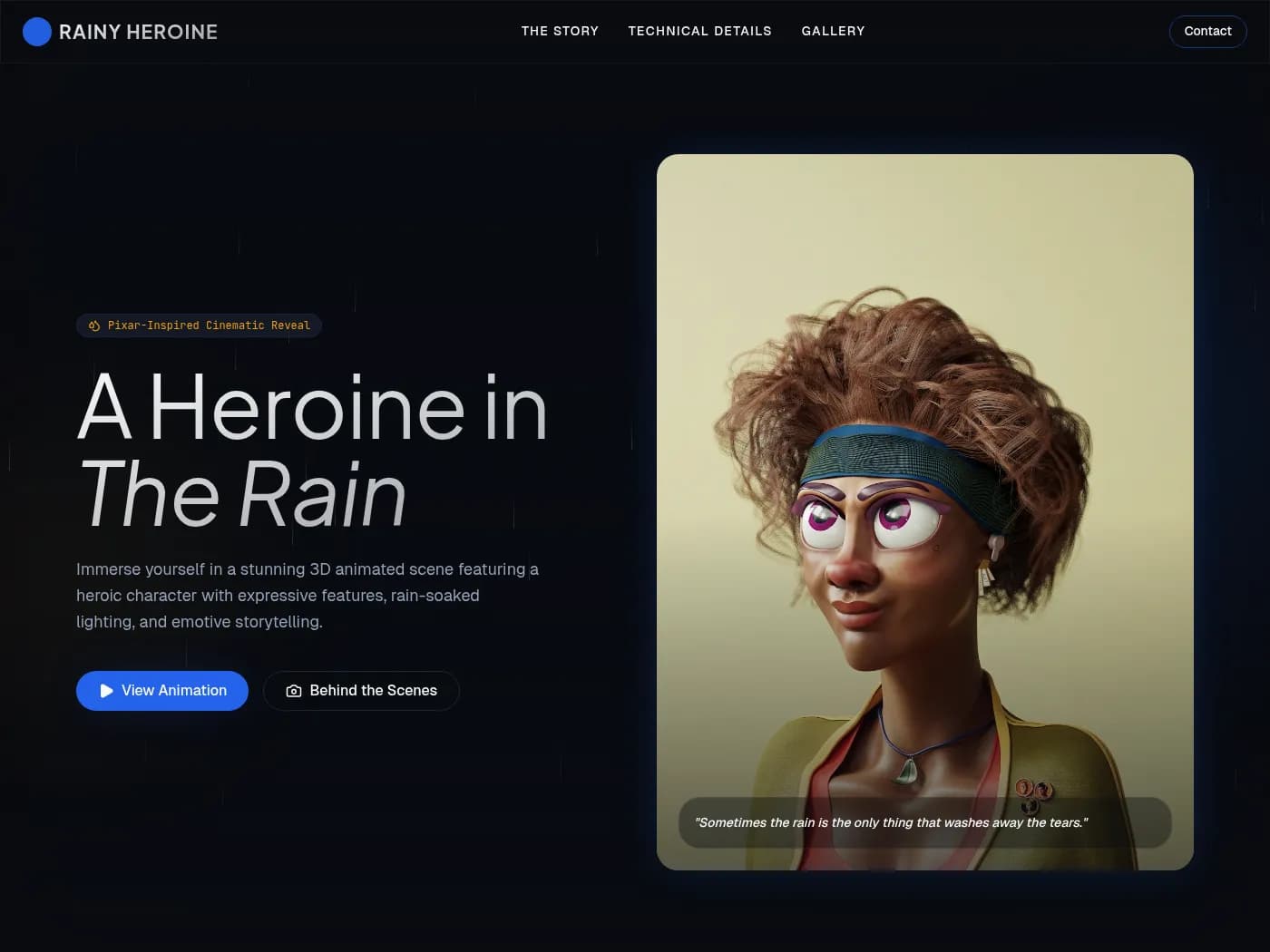 Rainy Alley Heroine