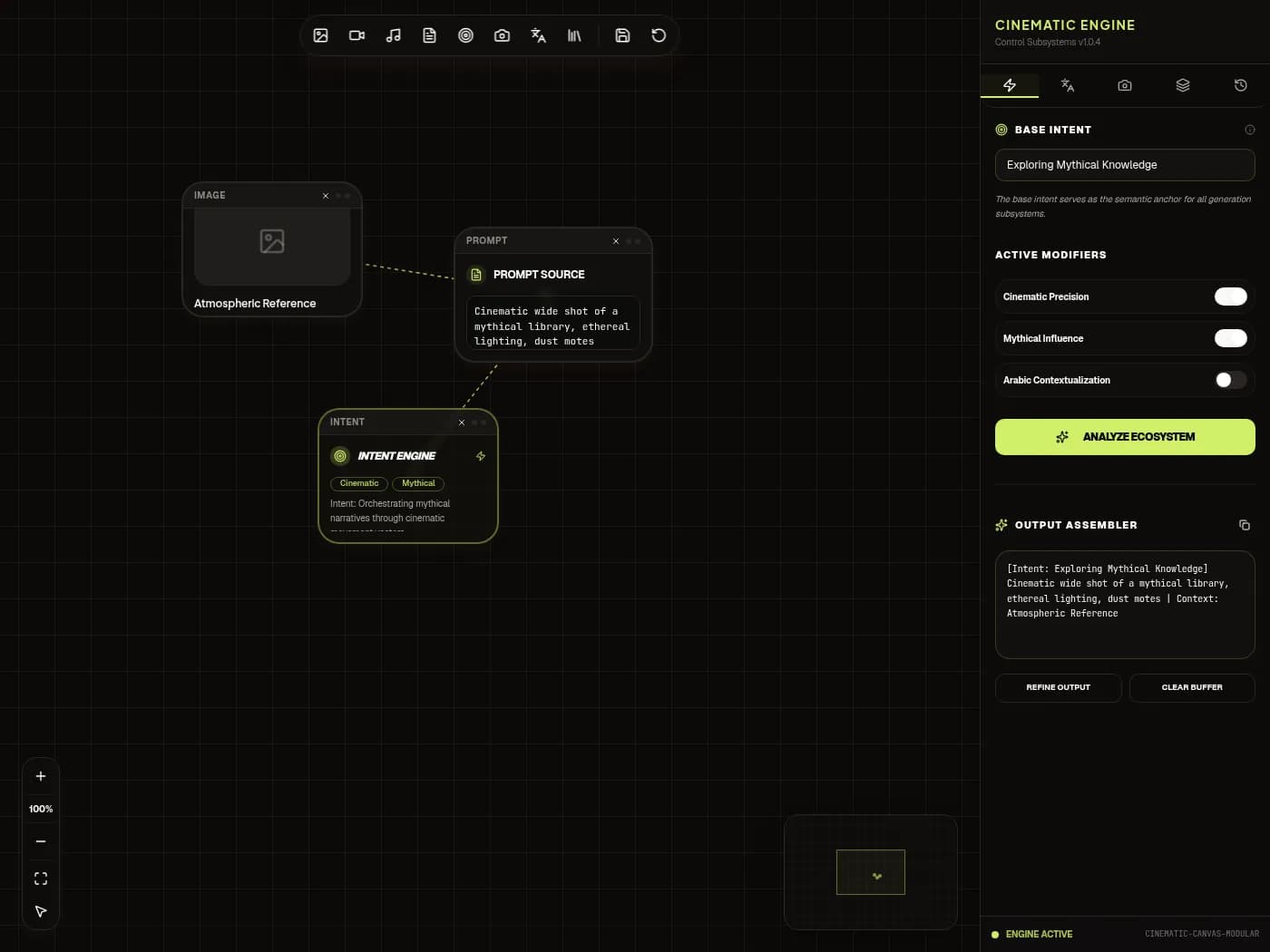 Cinematic Canvas Modular App