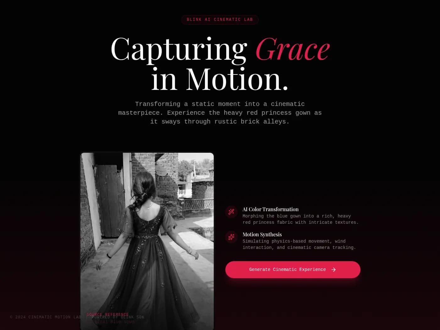 Cinematic Gown Motion Demo