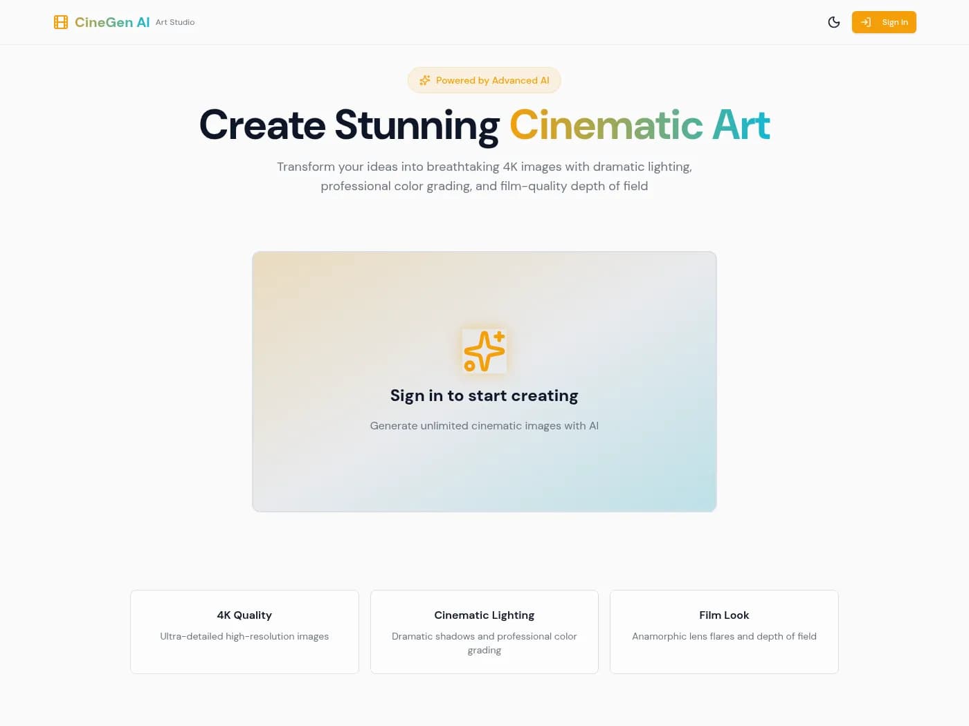 CineGen AI Art Studio