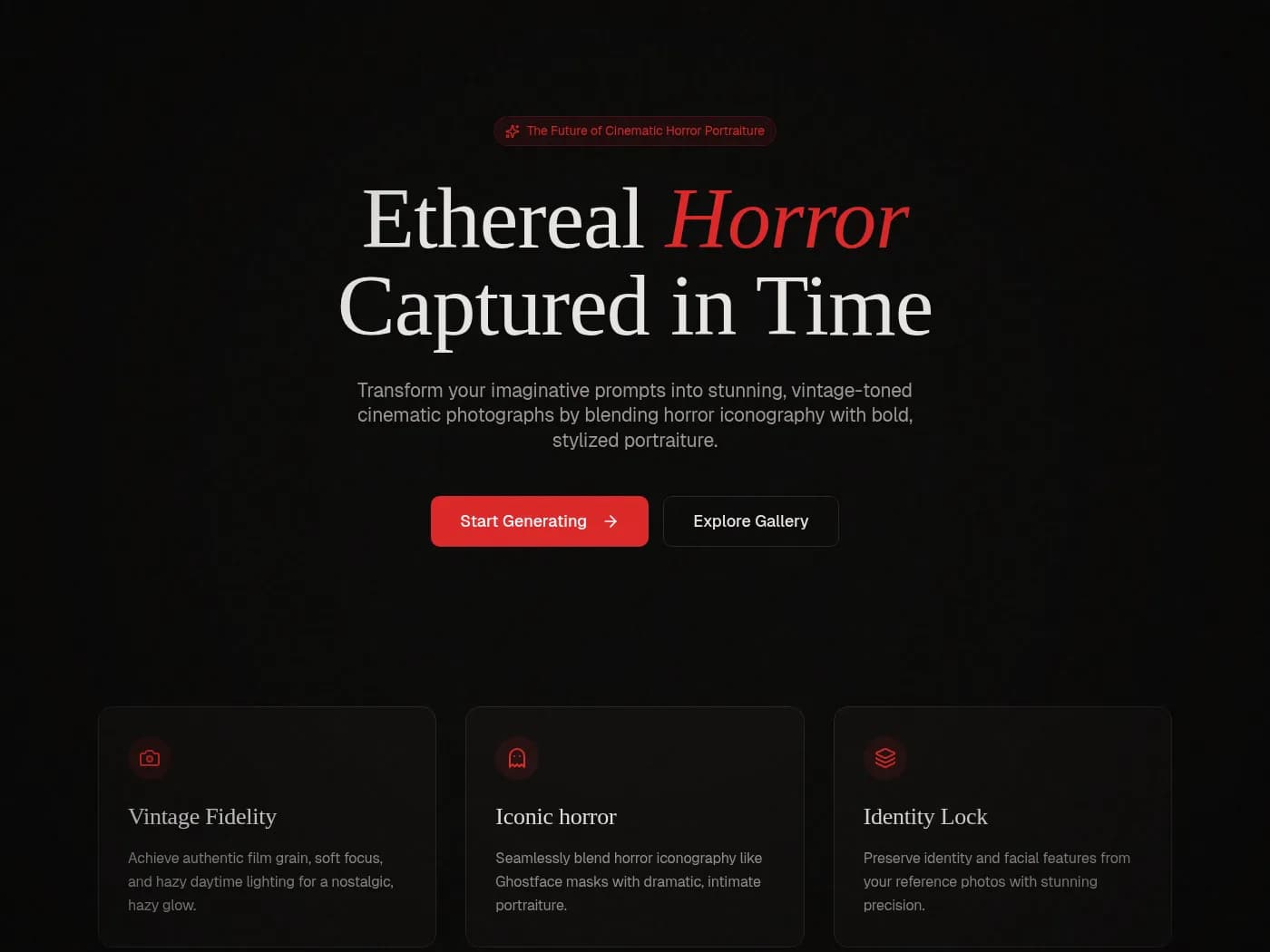 Cinematic Horror Portrait AI