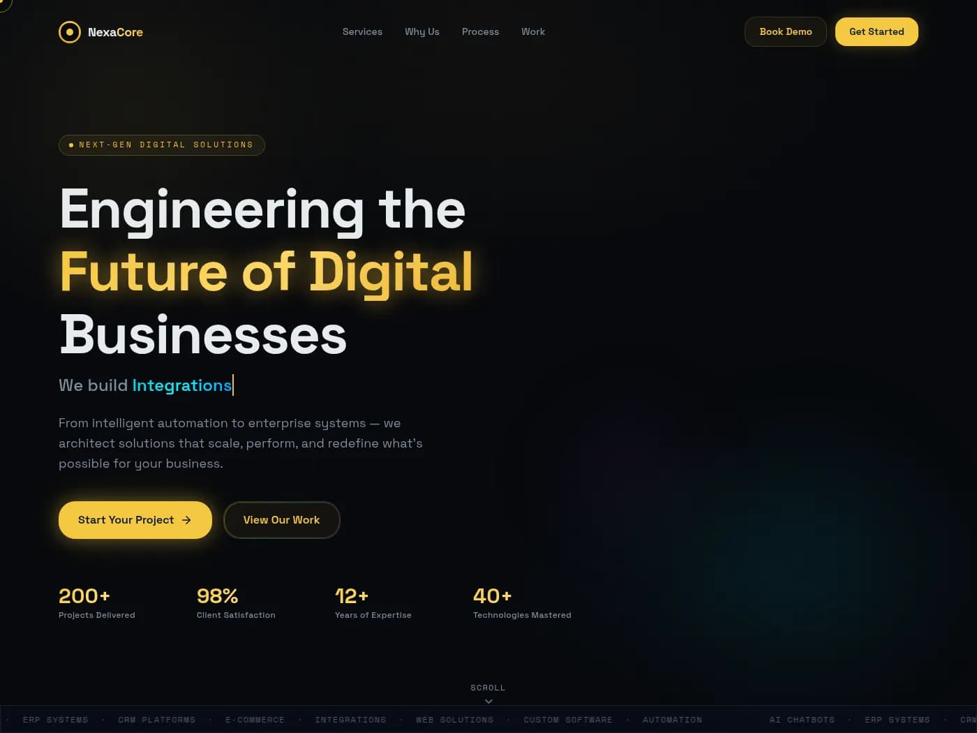 Cinematic SaaS Frontend