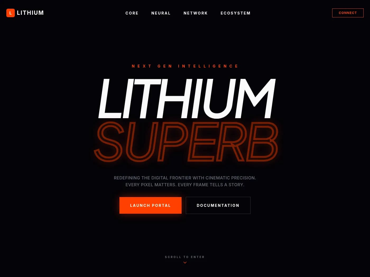 Cinematic WebGL Site Clone