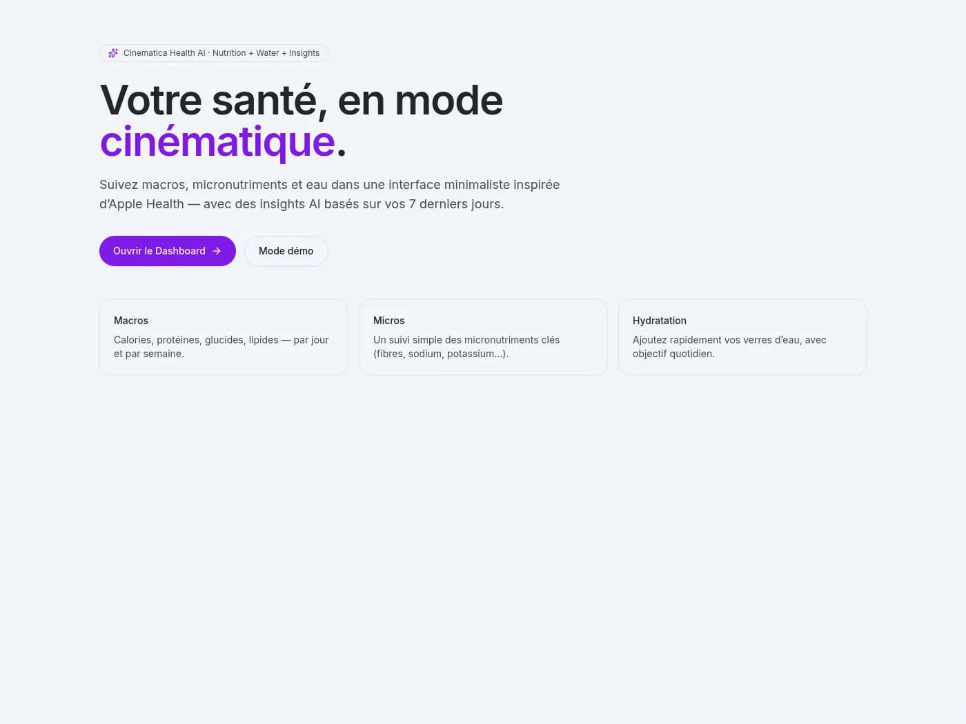 Cinematica Health AI