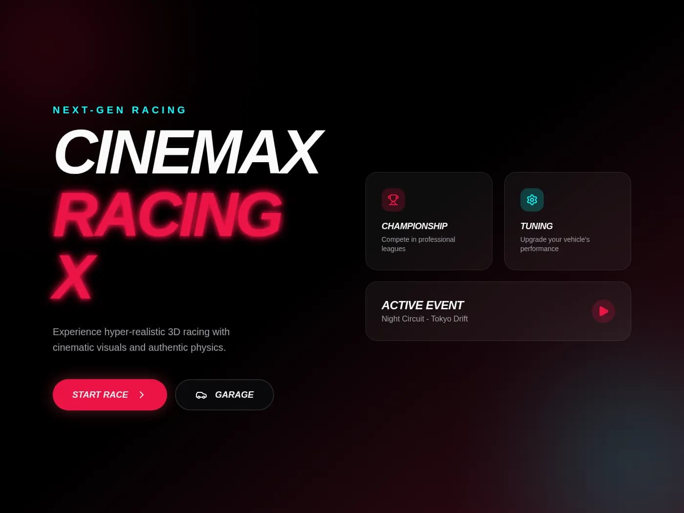 Cinemax Racing X