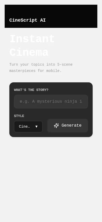 CineScript AI
