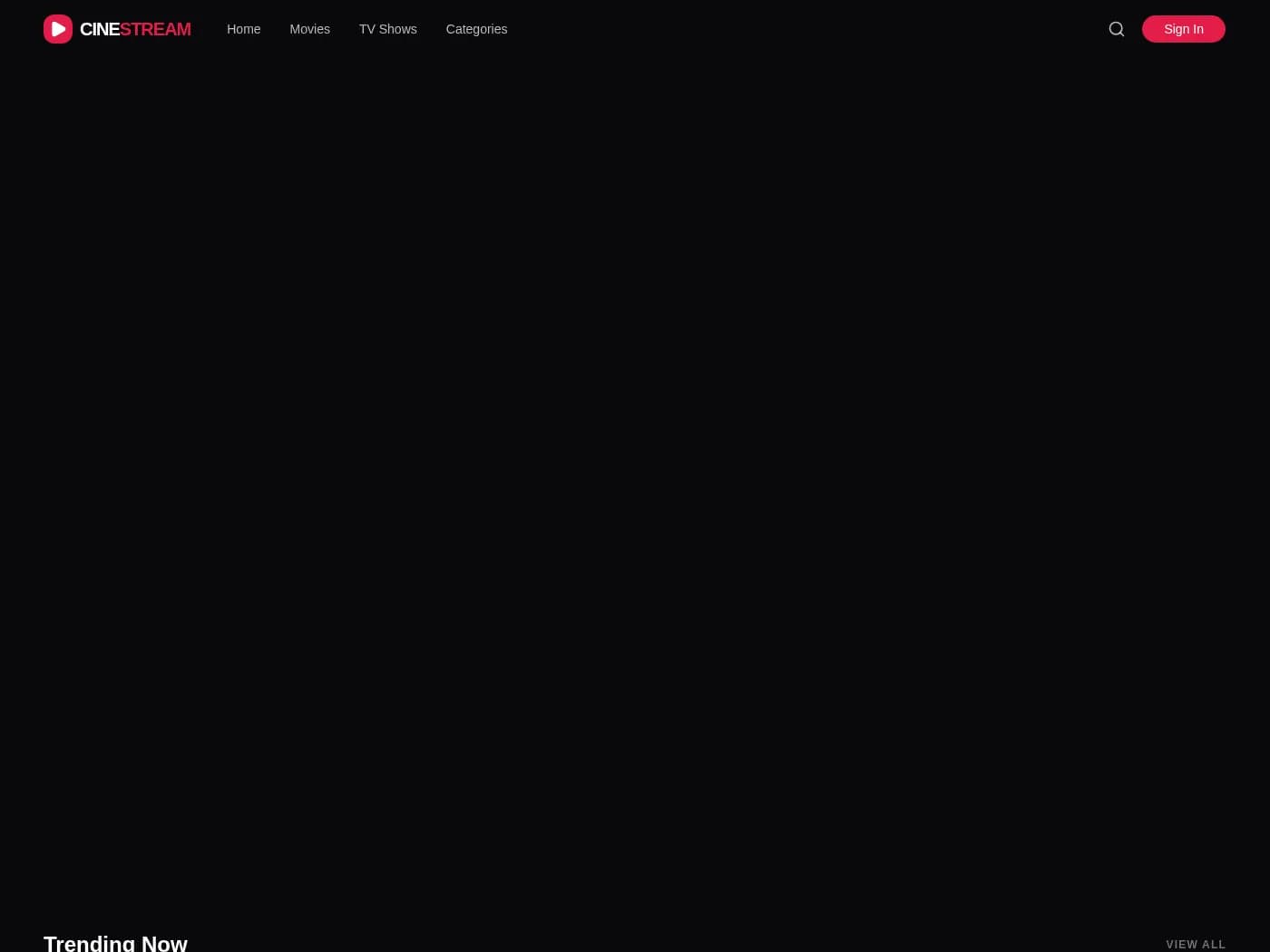 CineStream Web Portal