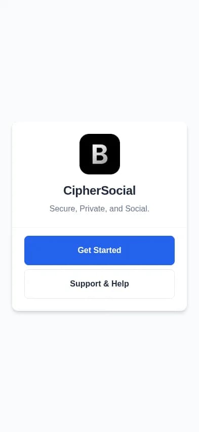 CipherSocial Messenger
