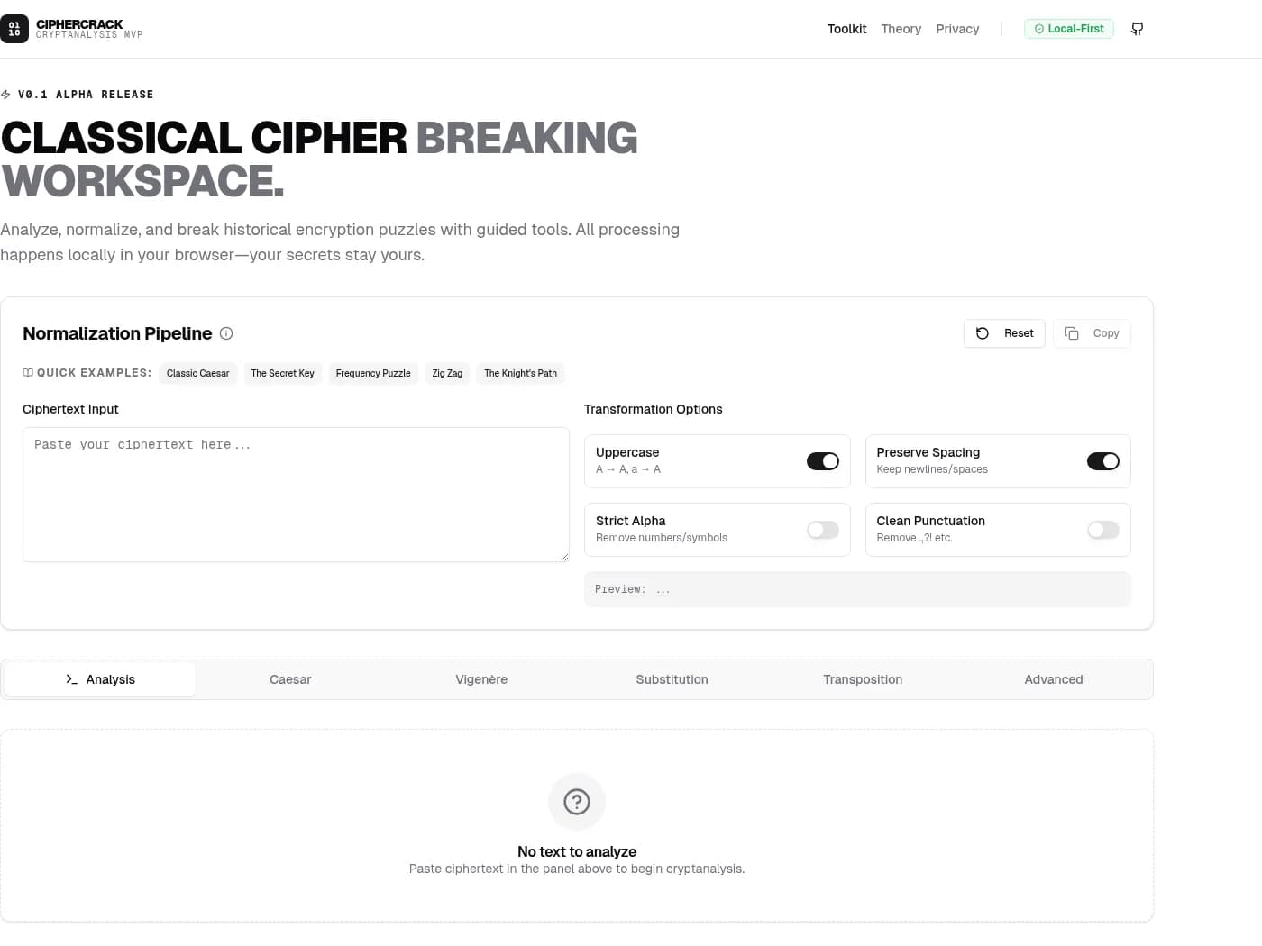 CipherCrack MVP