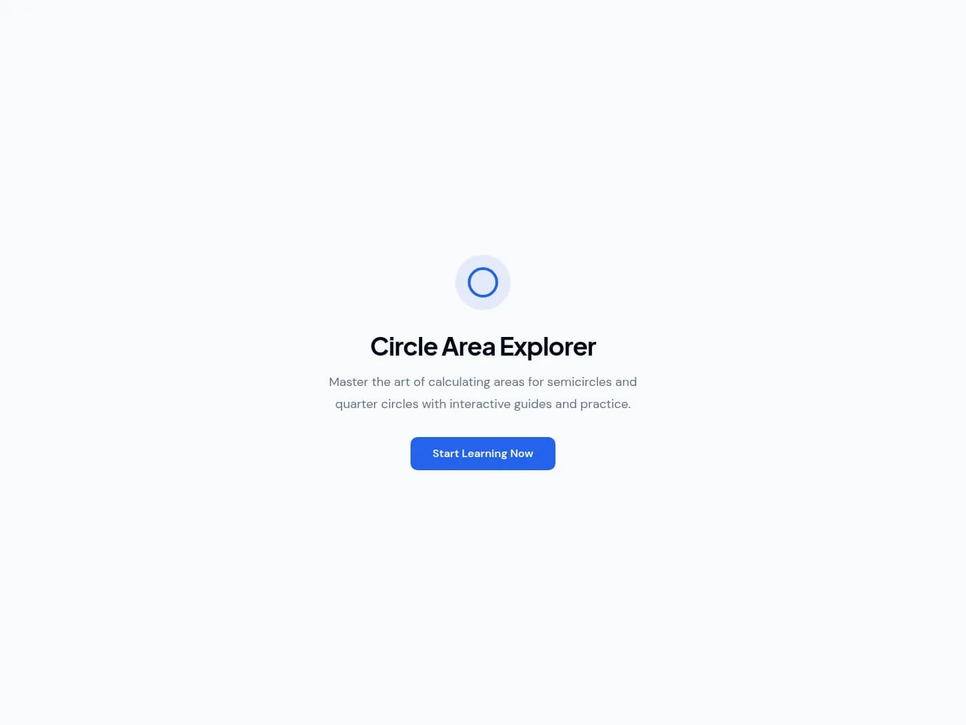 Circle Area Explorer