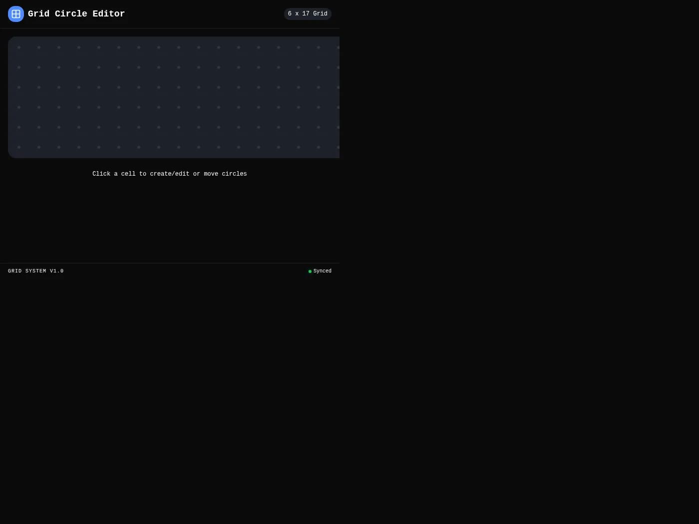 Grid Circle Editor