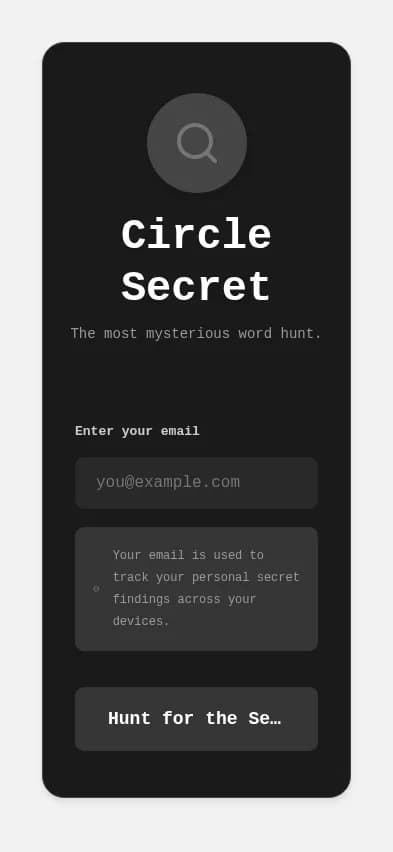 Circle Secret Game