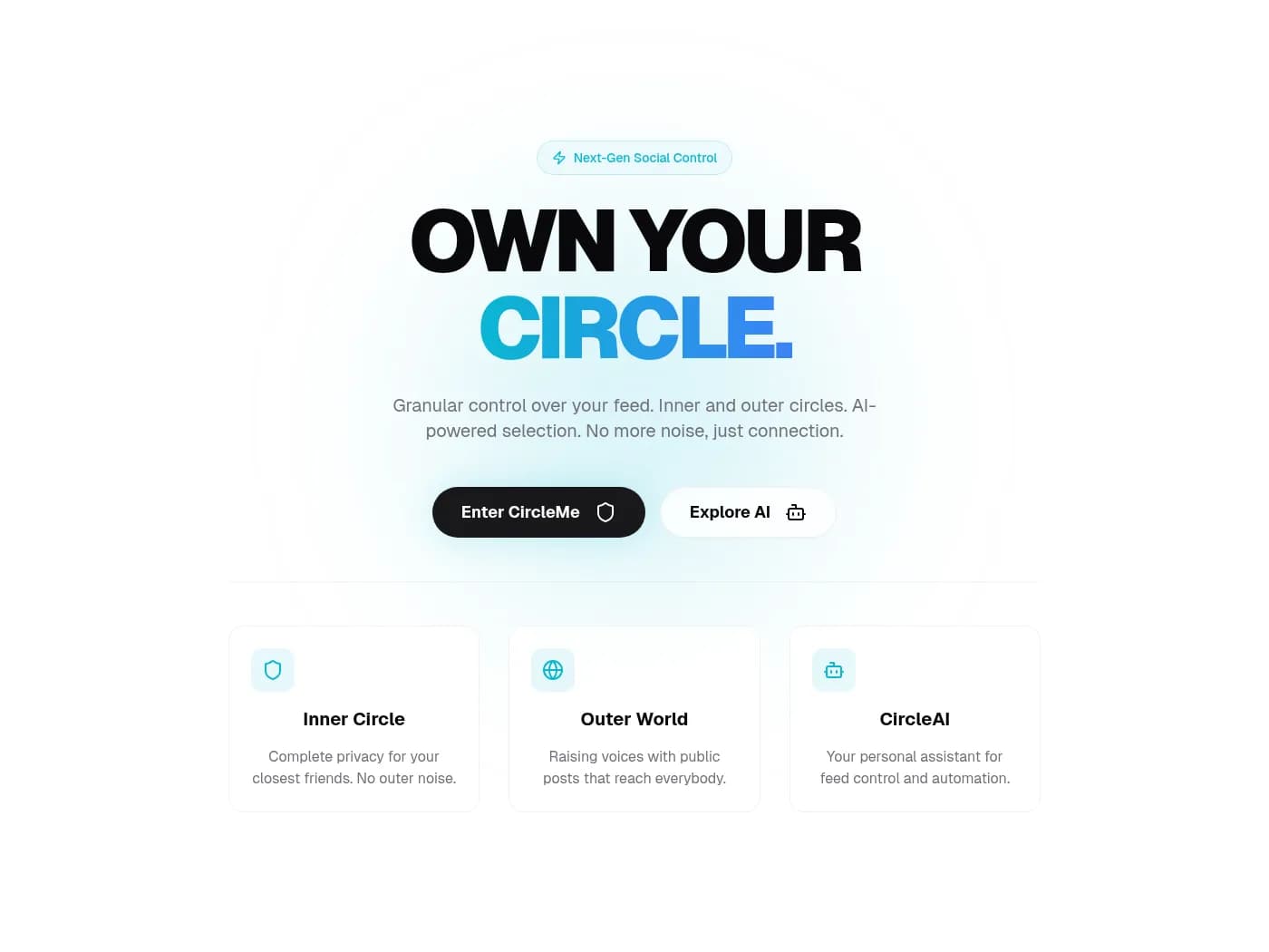CircleMe Social Control