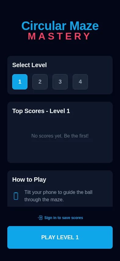 Circular Maze Mastery