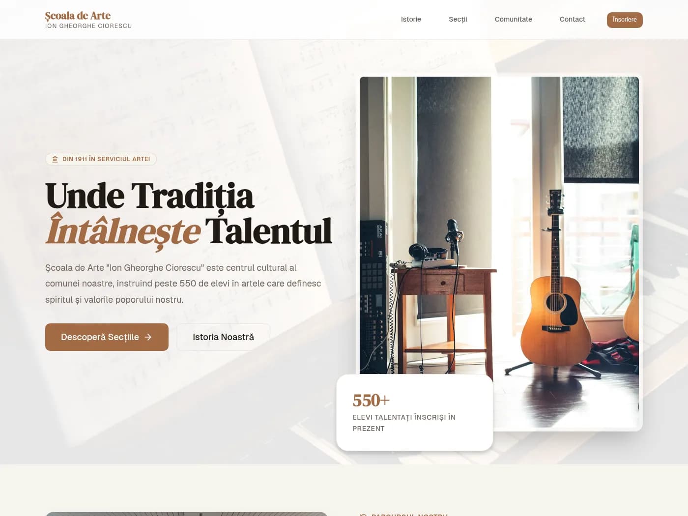 Ciorescu Arts School Portal
