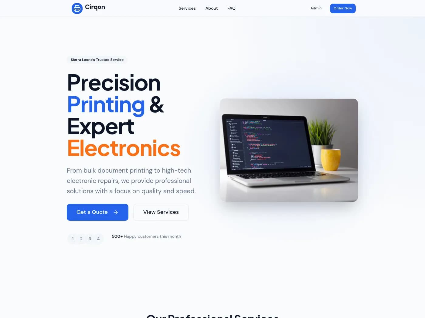 Cirqon Services Portal