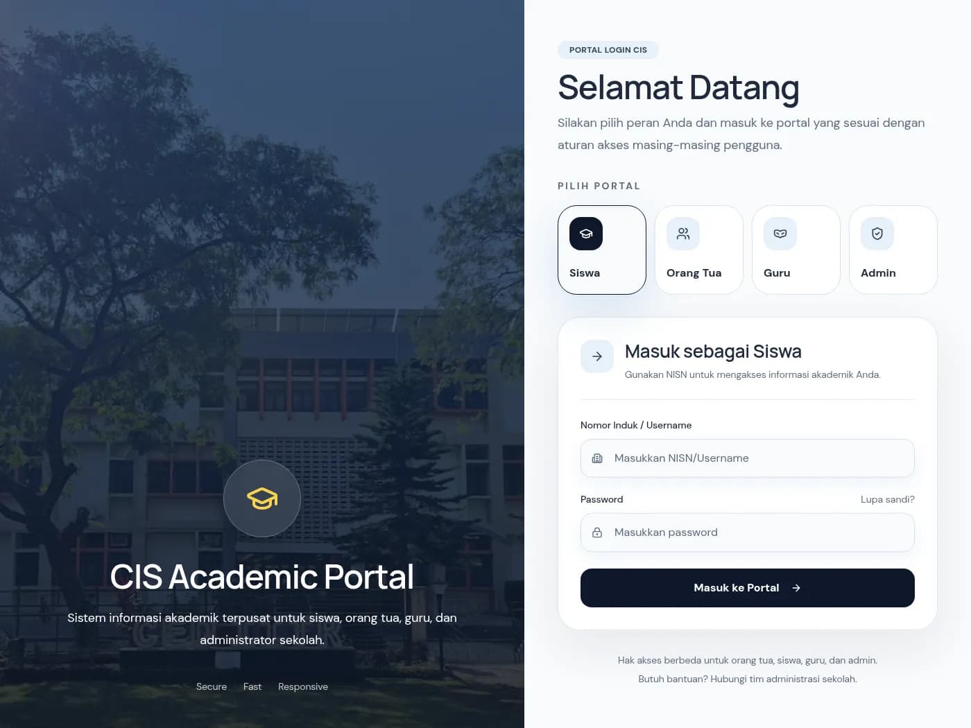 CIS SMA Academic Portal