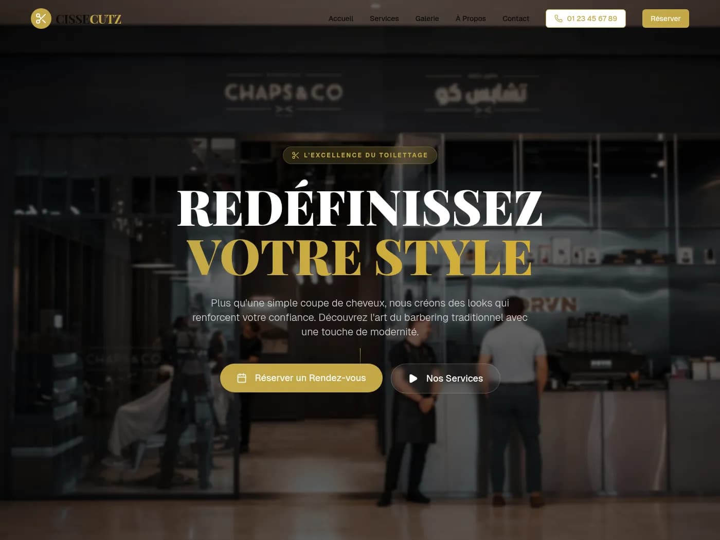 Cisse Cutz Barbershop Site