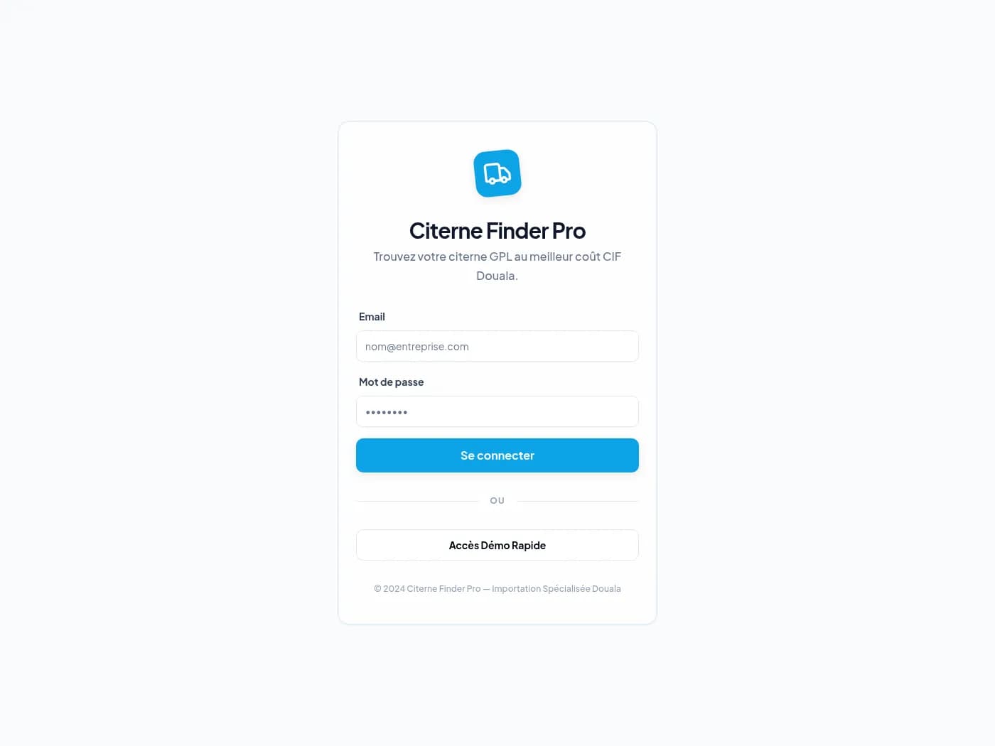 Citerne Finder Pro