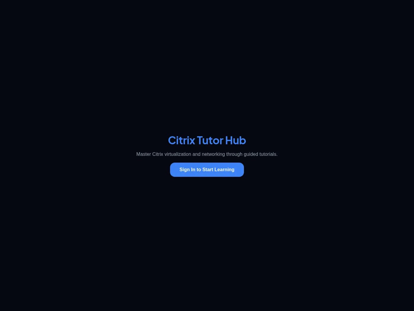 Citrix Tutor Hub