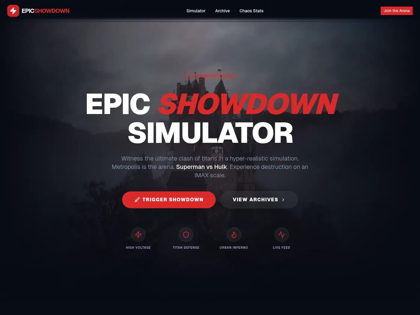 Epic Showdown Simulator