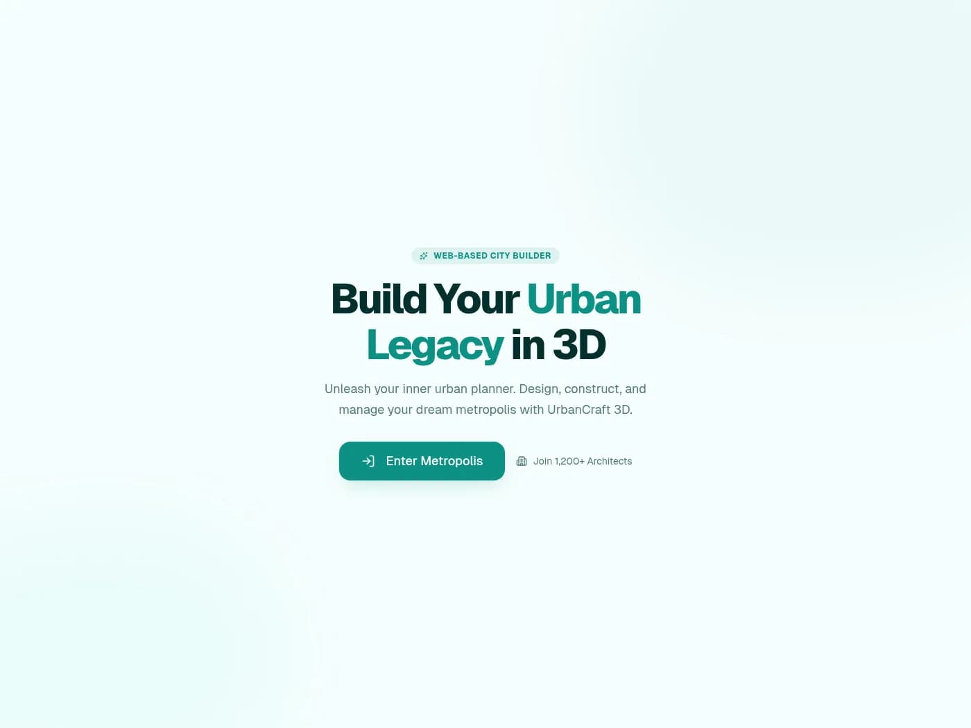 UrbanCraft 3D Builder