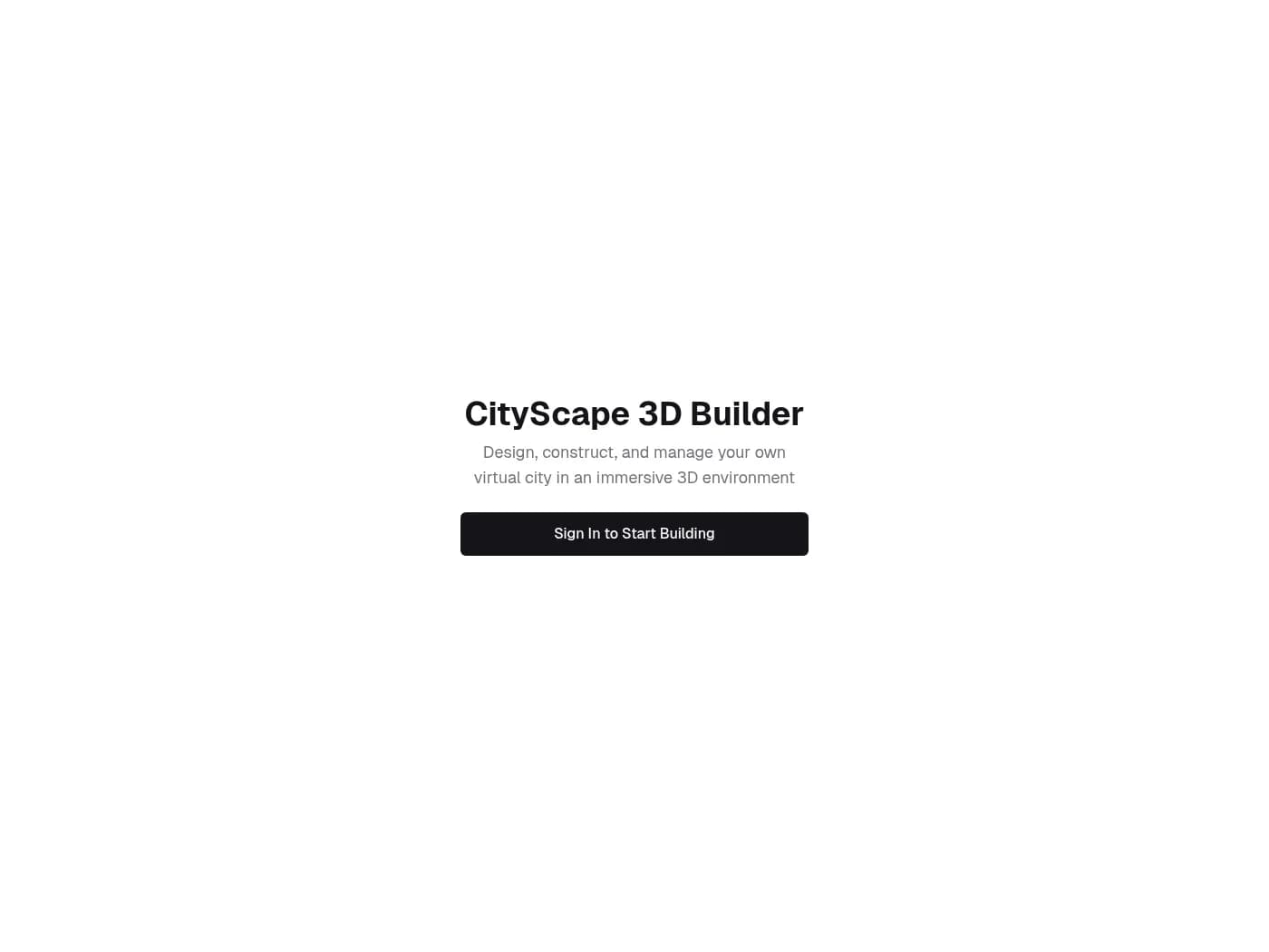 CityScape 3D Builder
