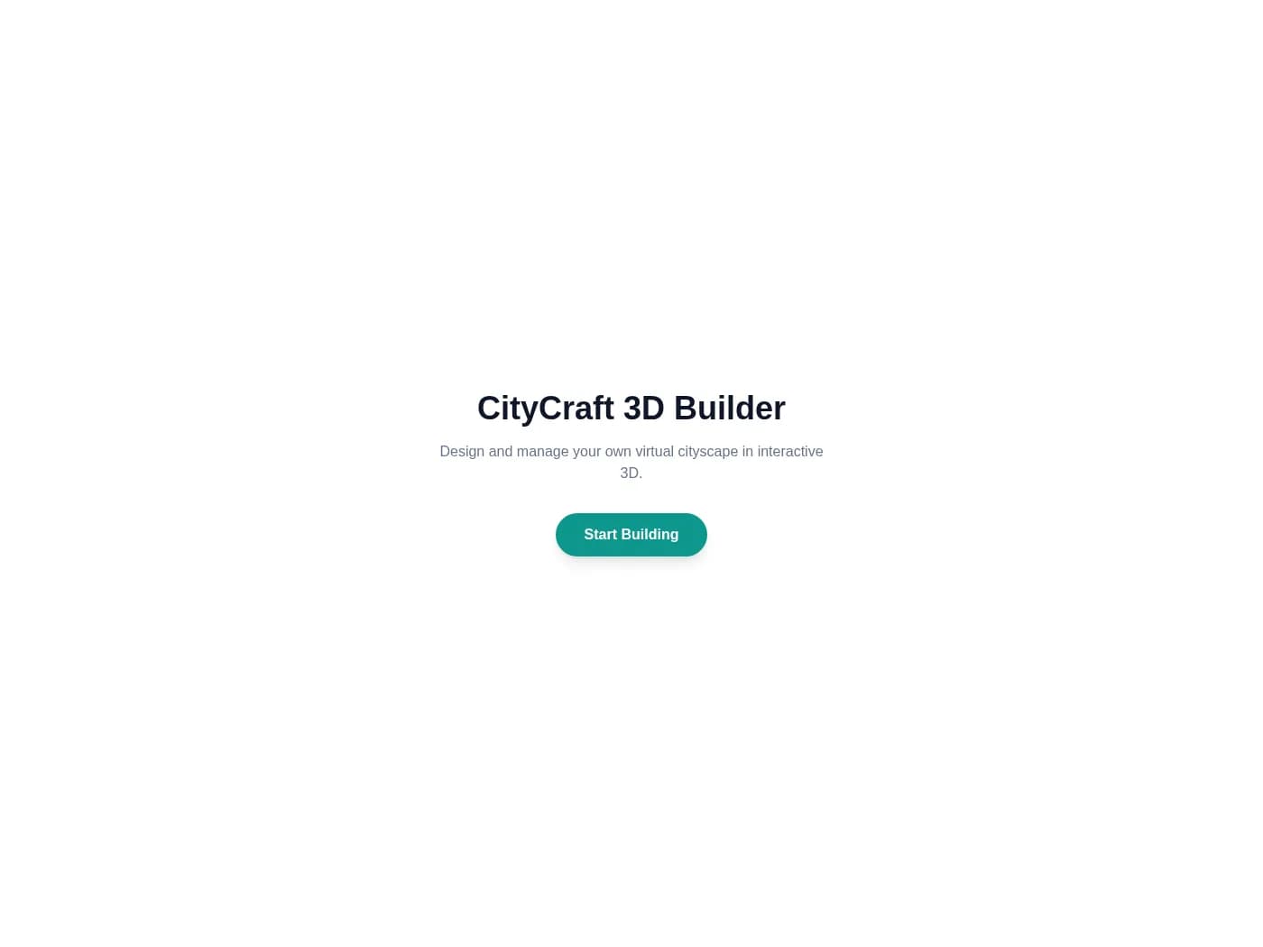 CityCraft 3D Builder