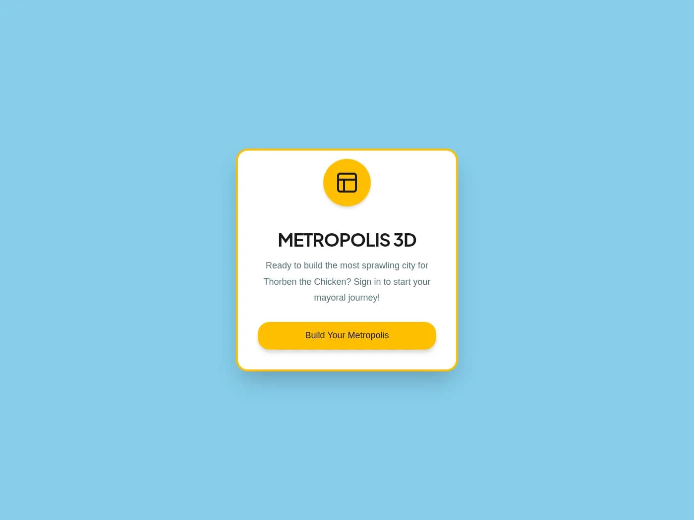 Metropolis 3D City Builder
