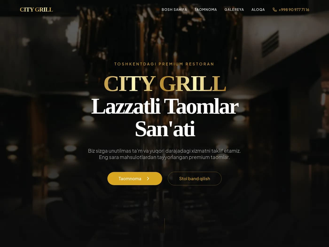 City Grill Luxury Site