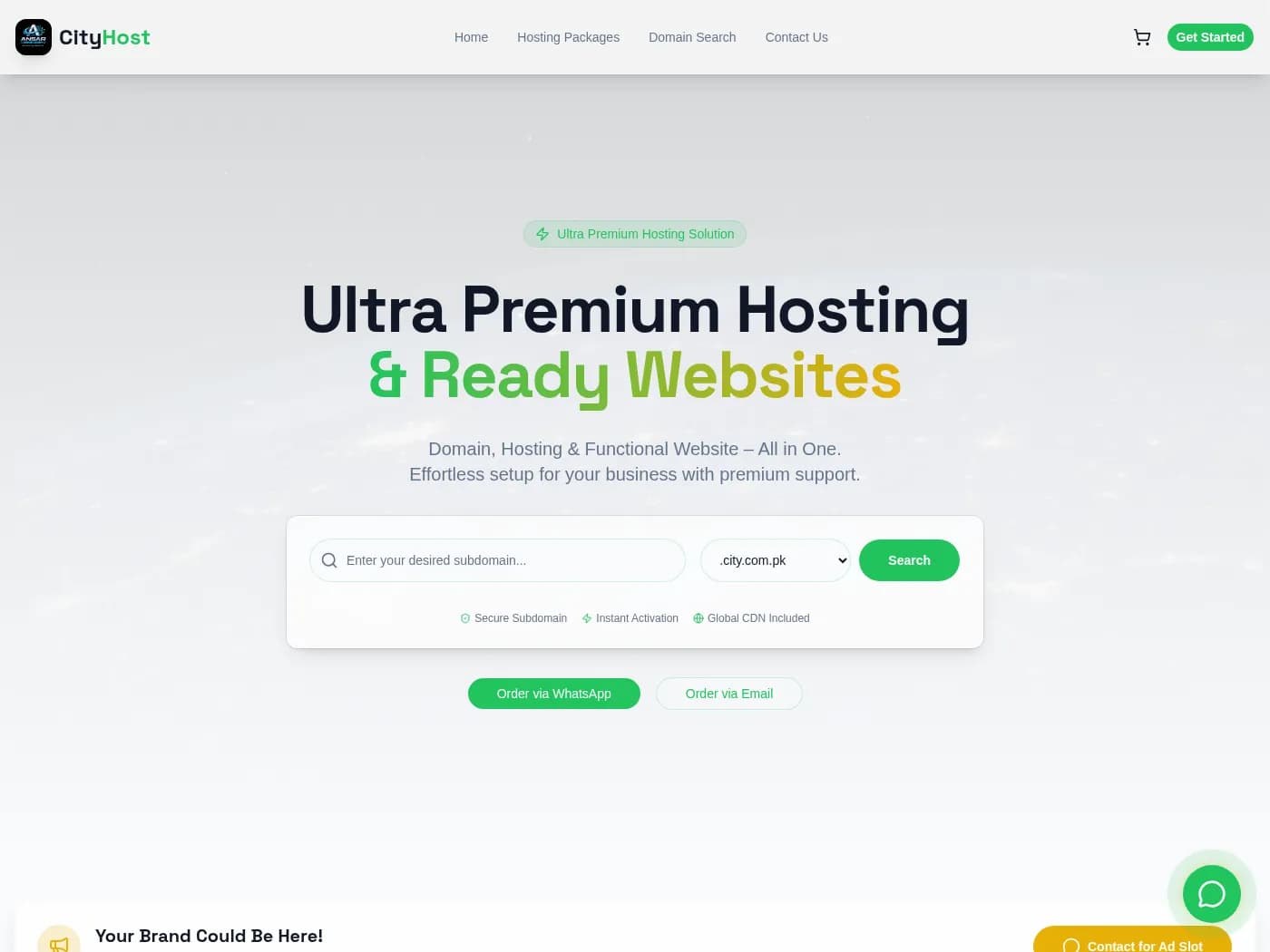 City Host Web Portal