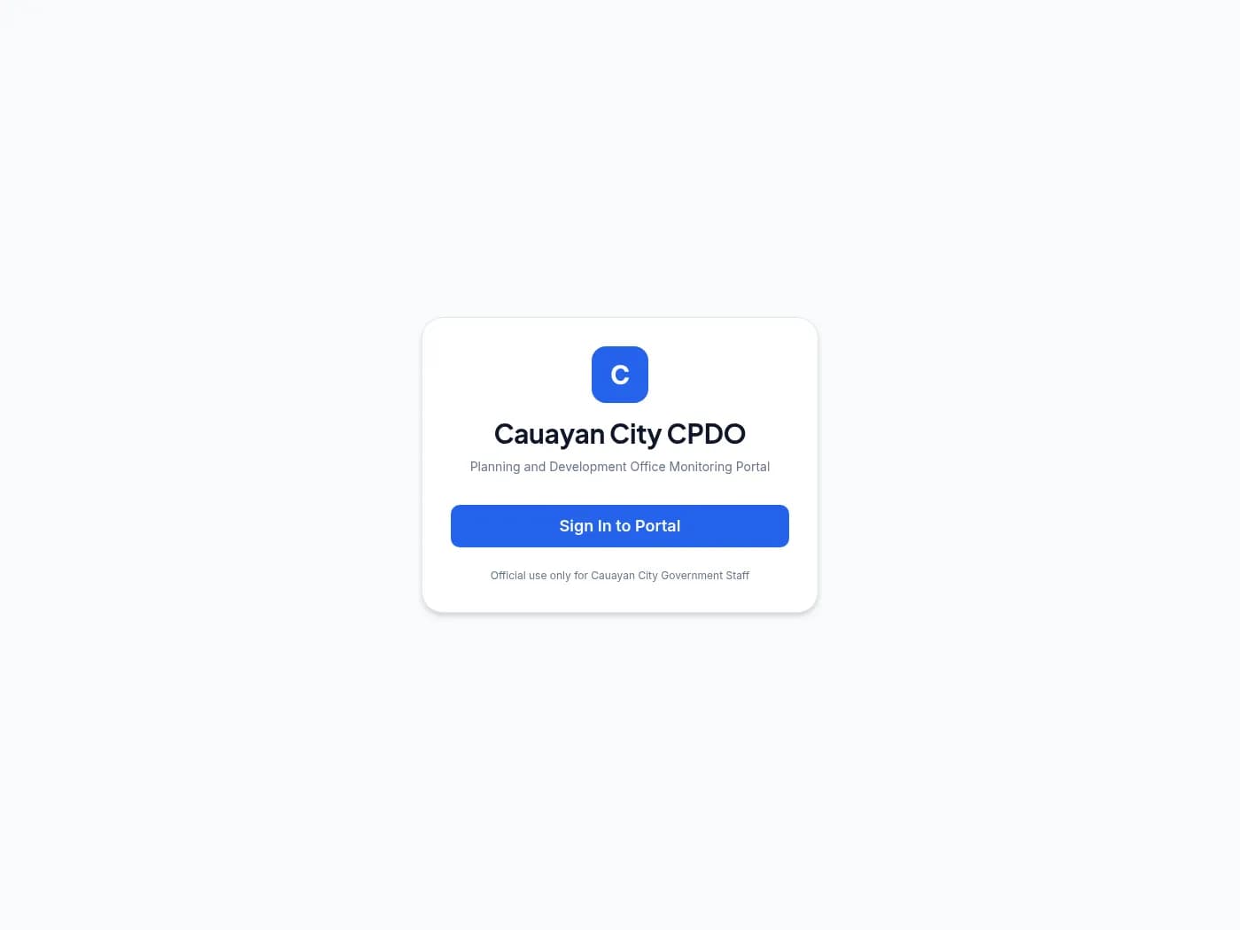 Cauayan City Project Monitor