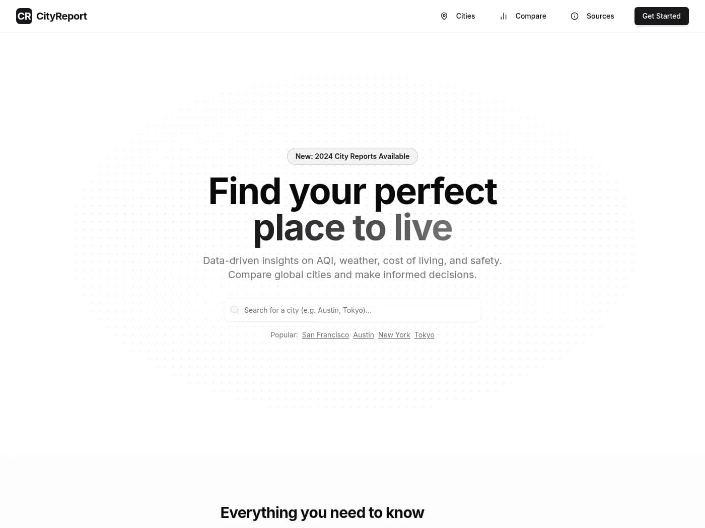 CityReport Web MVP