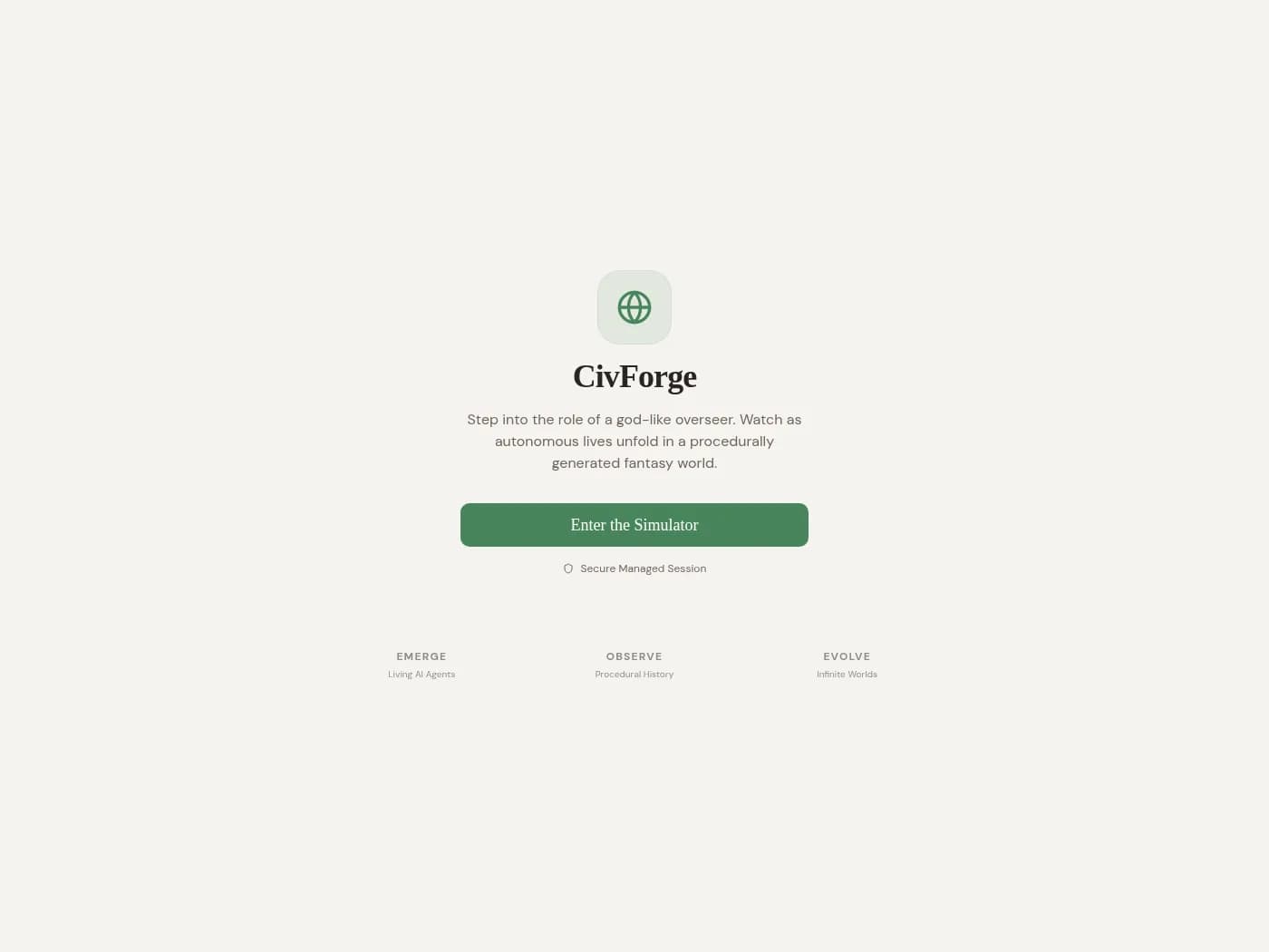 CivForge Fantasy Simulator