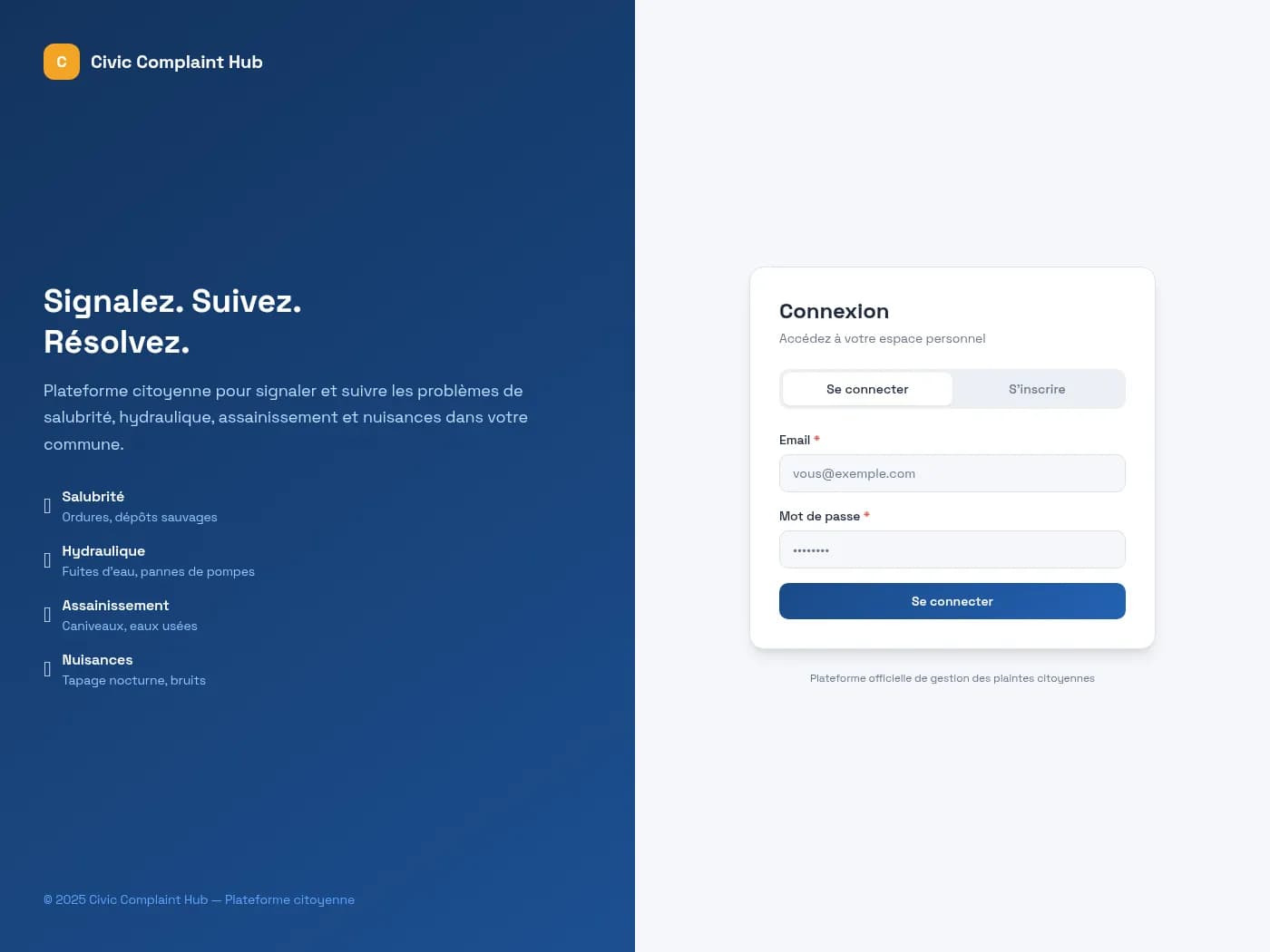 Civic Complaint Hub
