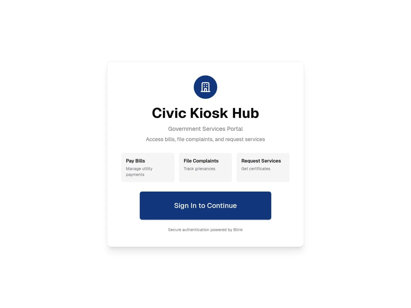 Civic Kiosk Hub