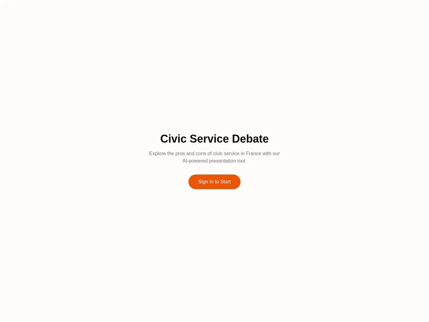Civic Service Debate Slides