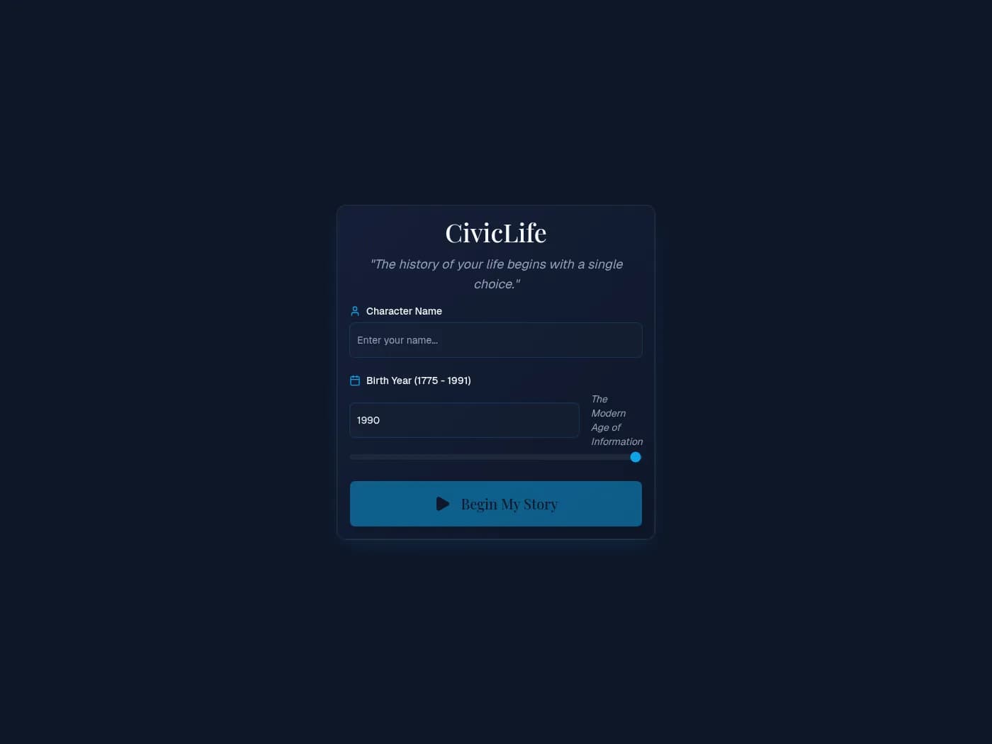 CivicLife Sim