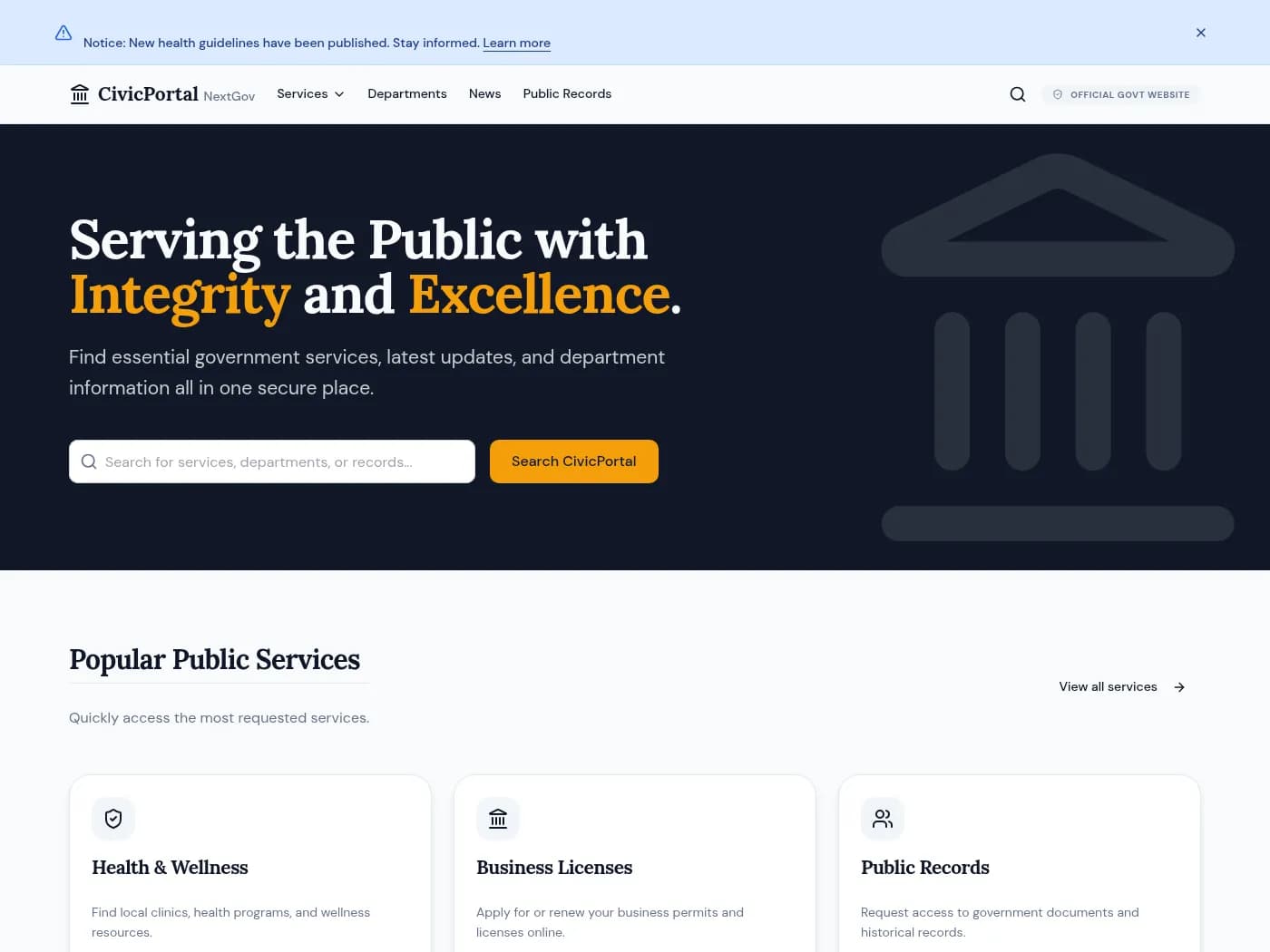 CivicPortal NextGov Website