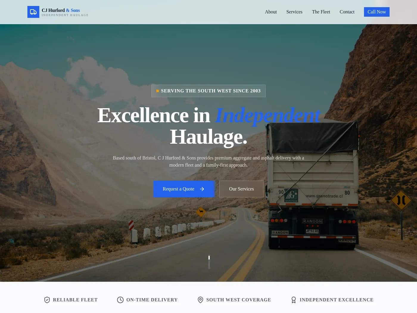 CJ Hurford & Sons Site