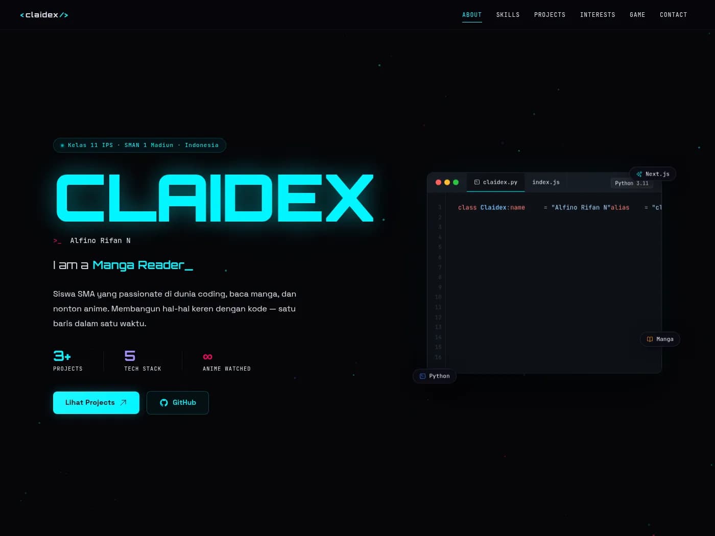 Claidex Bio Landing