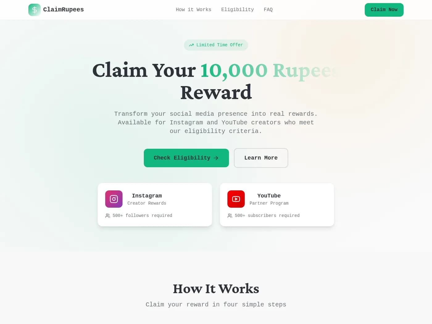 Social Media Claim Portal